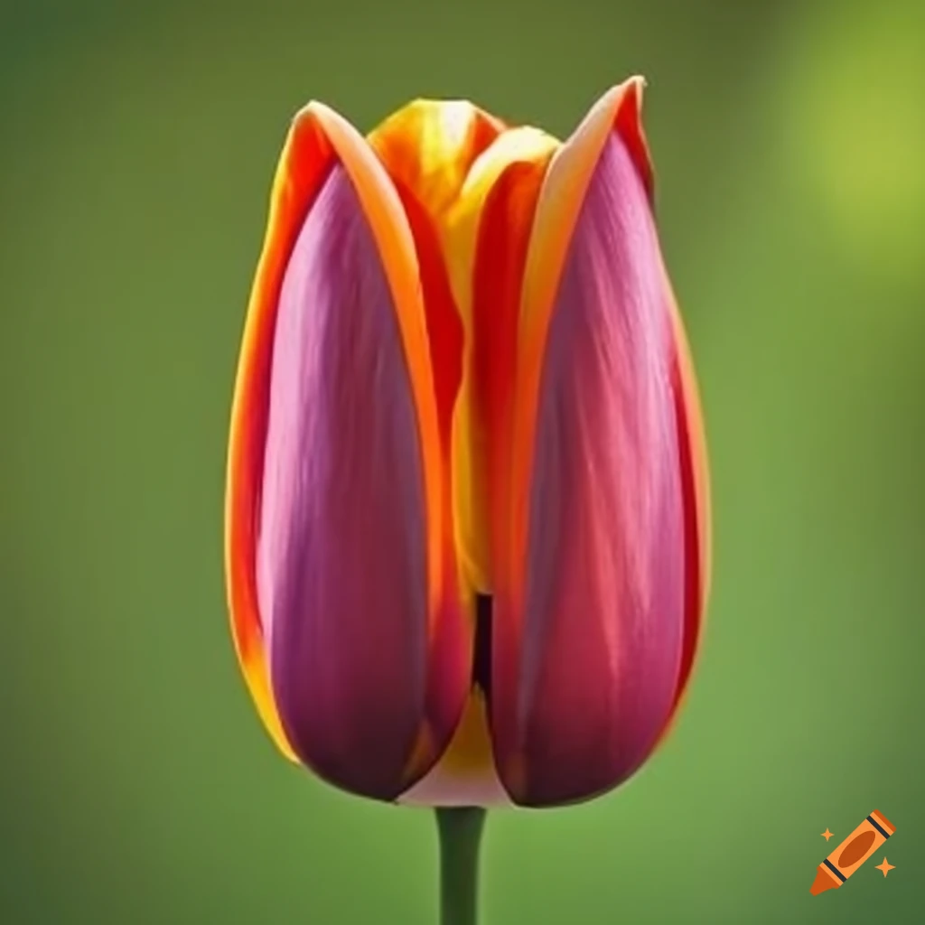 Tulips in bloom on Craiyon