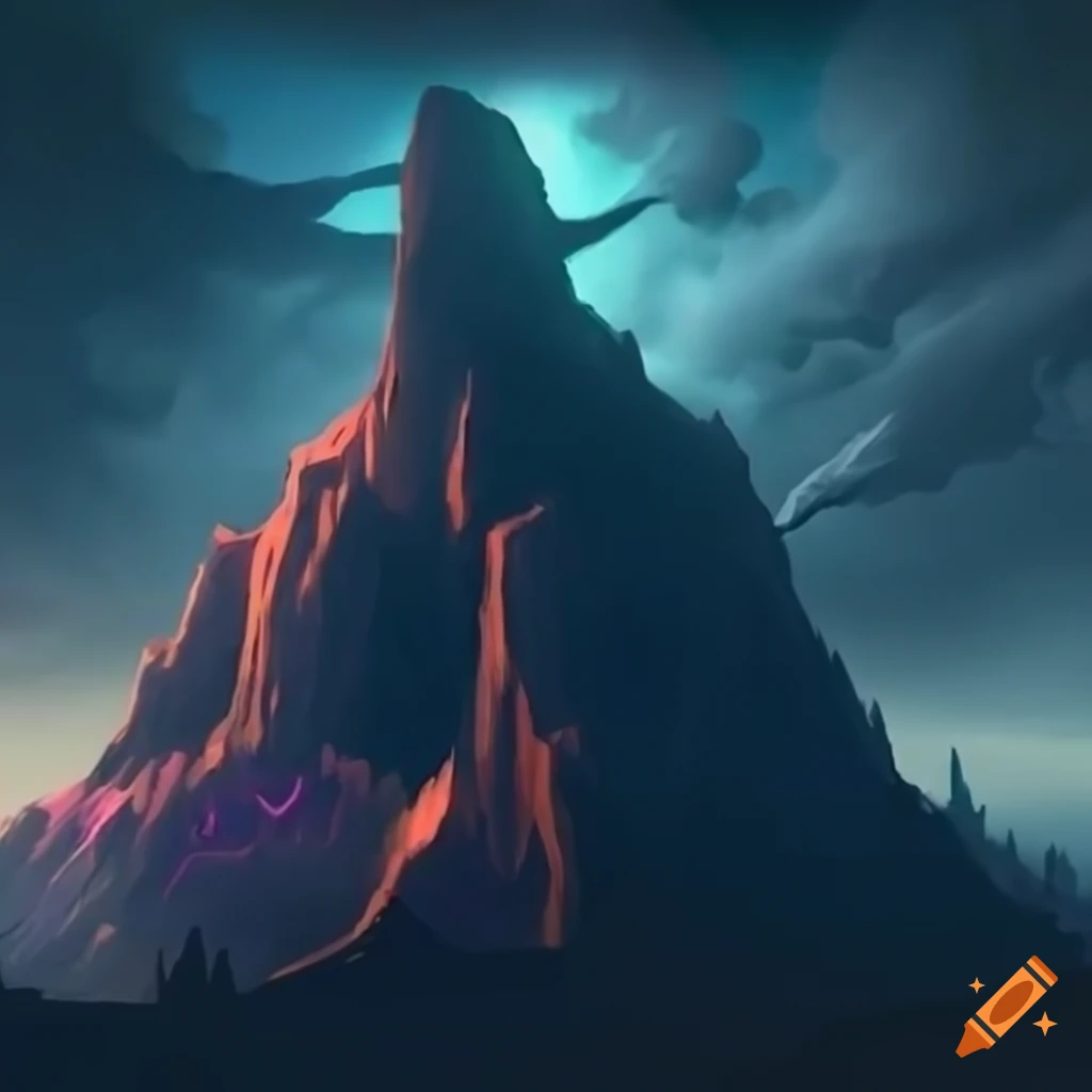 Death mountain from zelda game on Craiyon