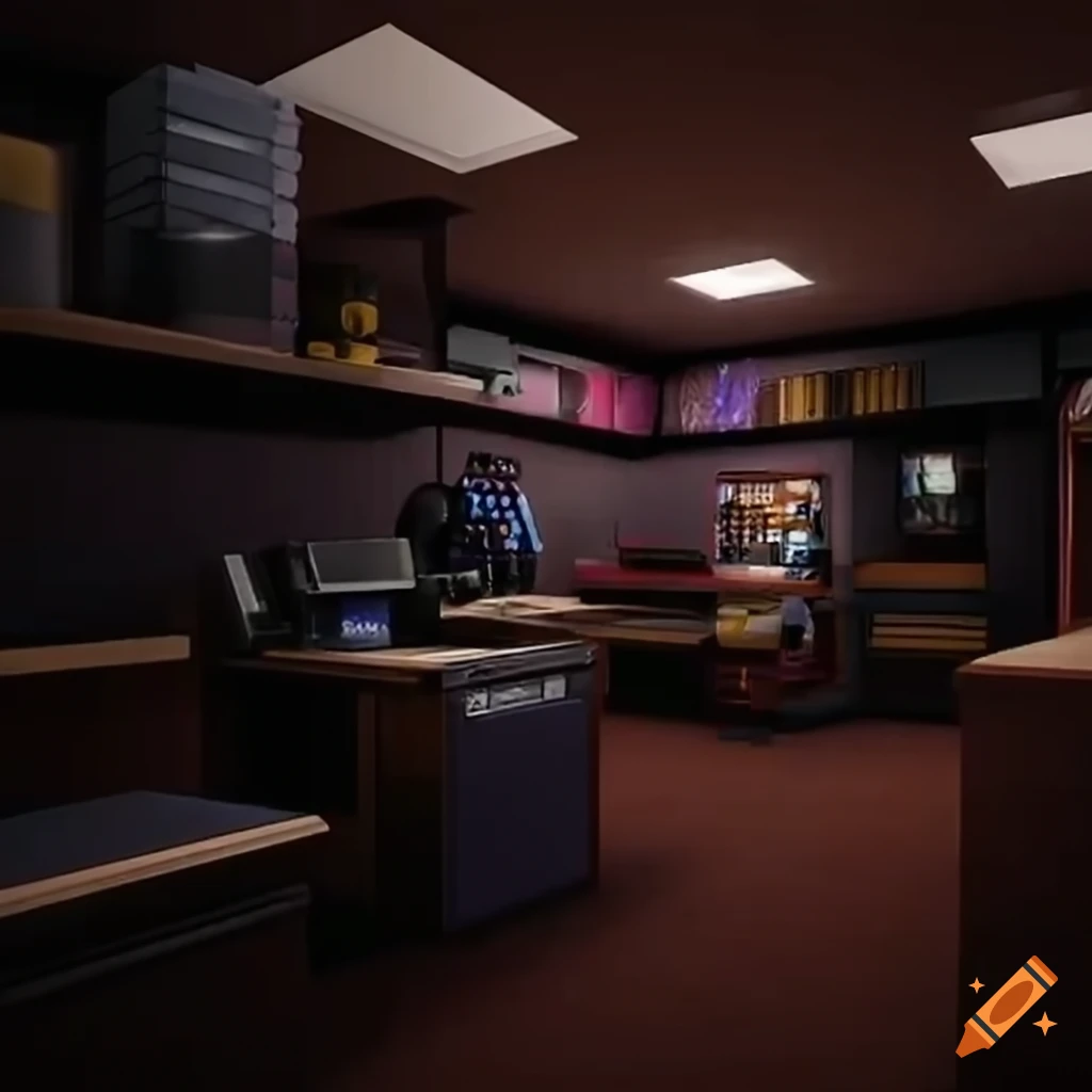 Fnaf 2 office scene on Craiyon