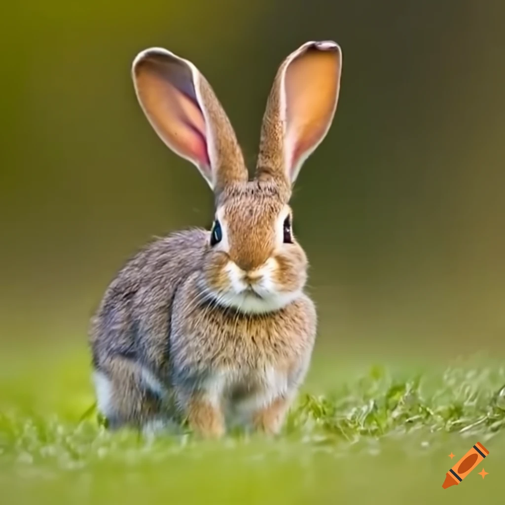 Rabbit full body shot on Craiyon