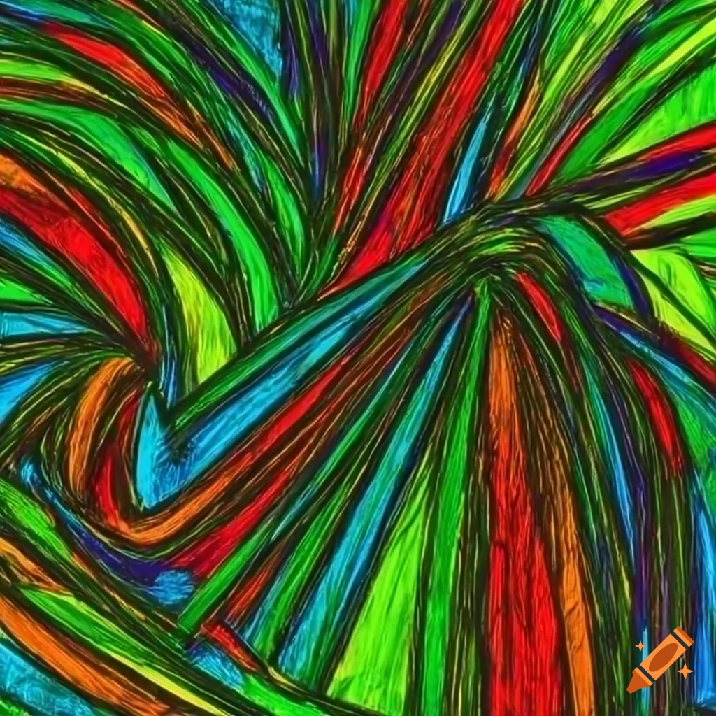 Abstract black line art representing 'life finds a way' on white paper background on Craiyon