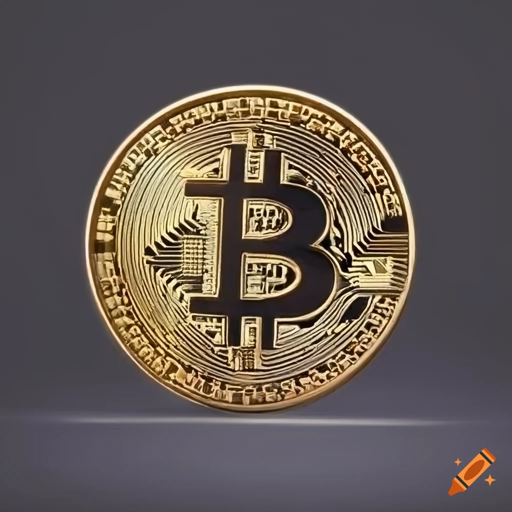 Bitcoin symbol in minimal design on Craiyon