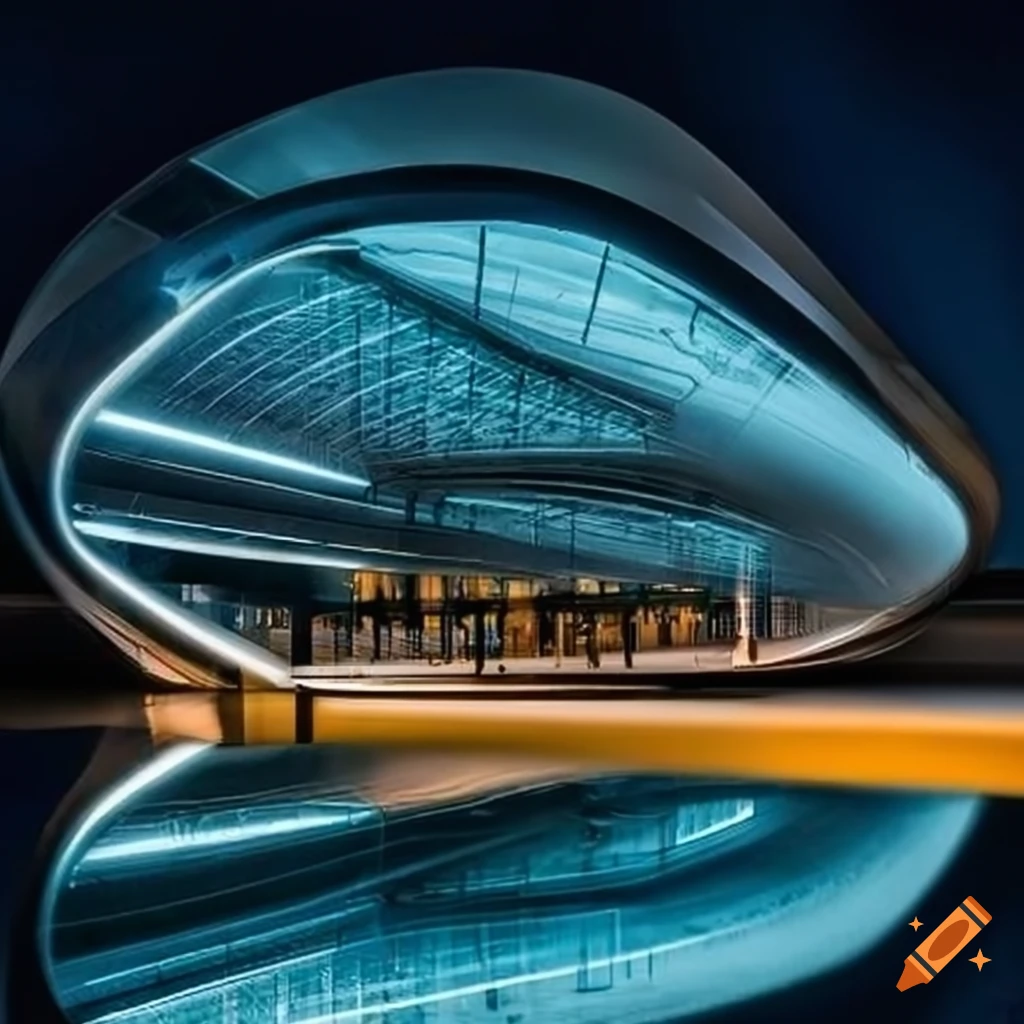 Innovative and contemporary transportation hub with cutting-edge ...
