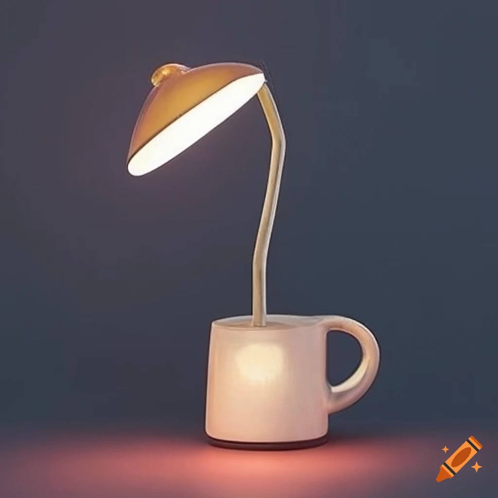 Desk lamp mug on Craiyon