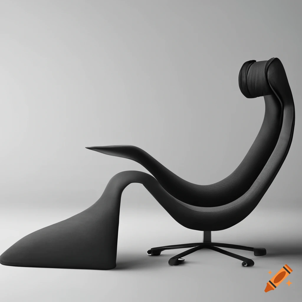 Innovative headphone-integrated lounging chair design on Craiyon