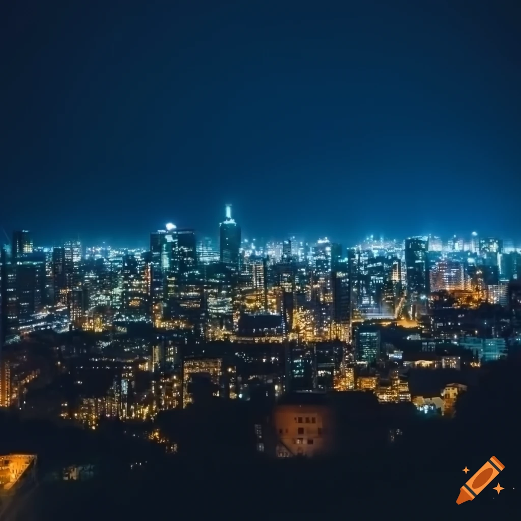 City night view on Craiyon