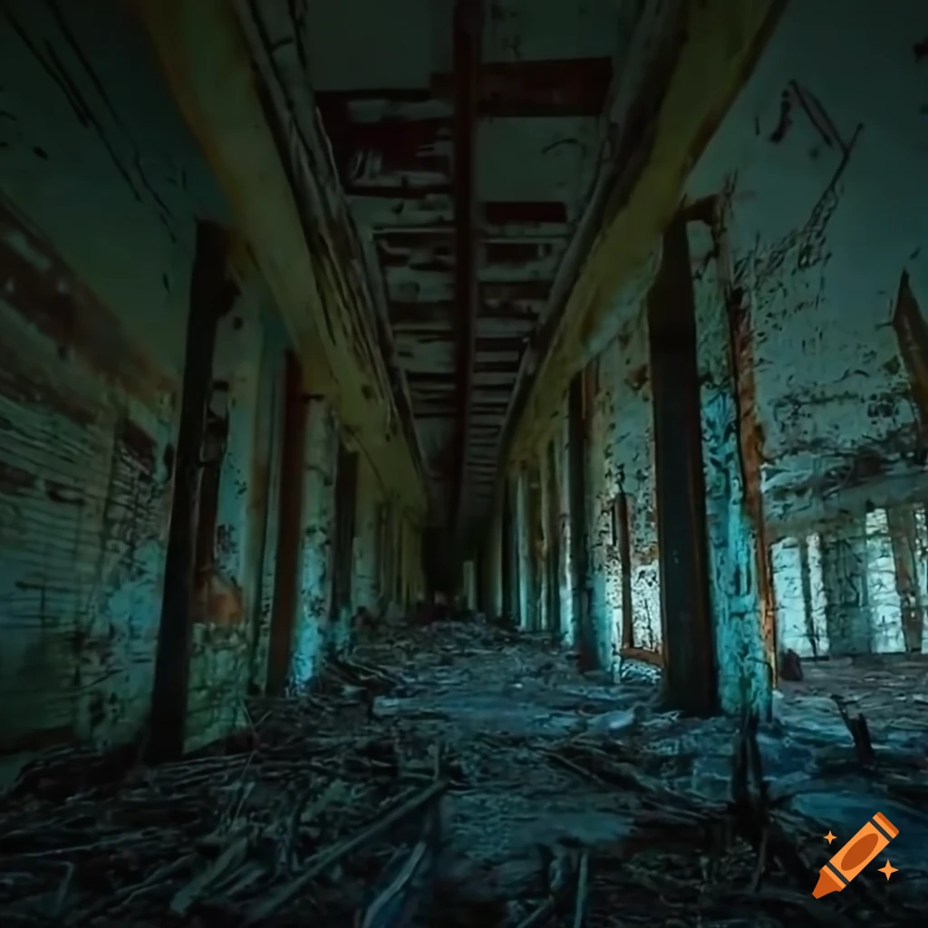 Soviet abandoned city Chernobyl with radioactive anomalies on Craiyon
