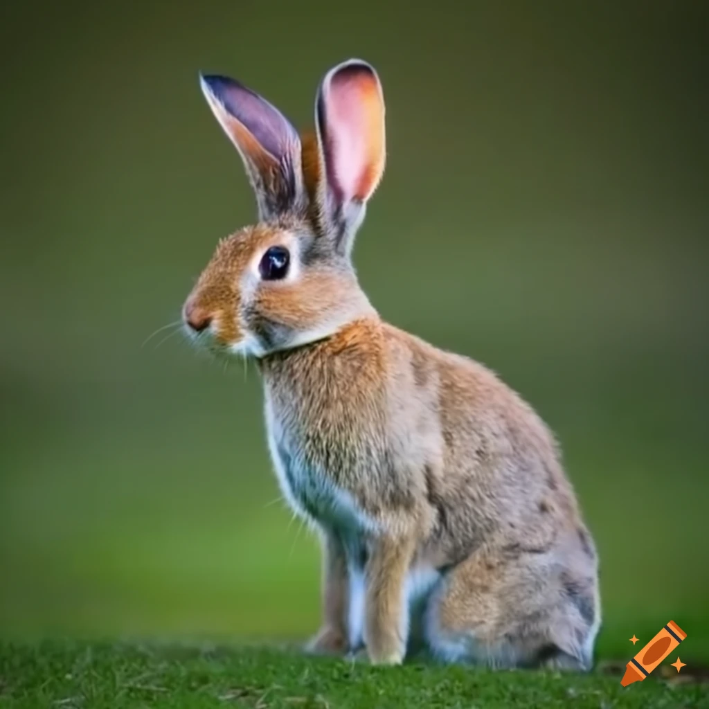 Rabbit full body shot on Craiyon