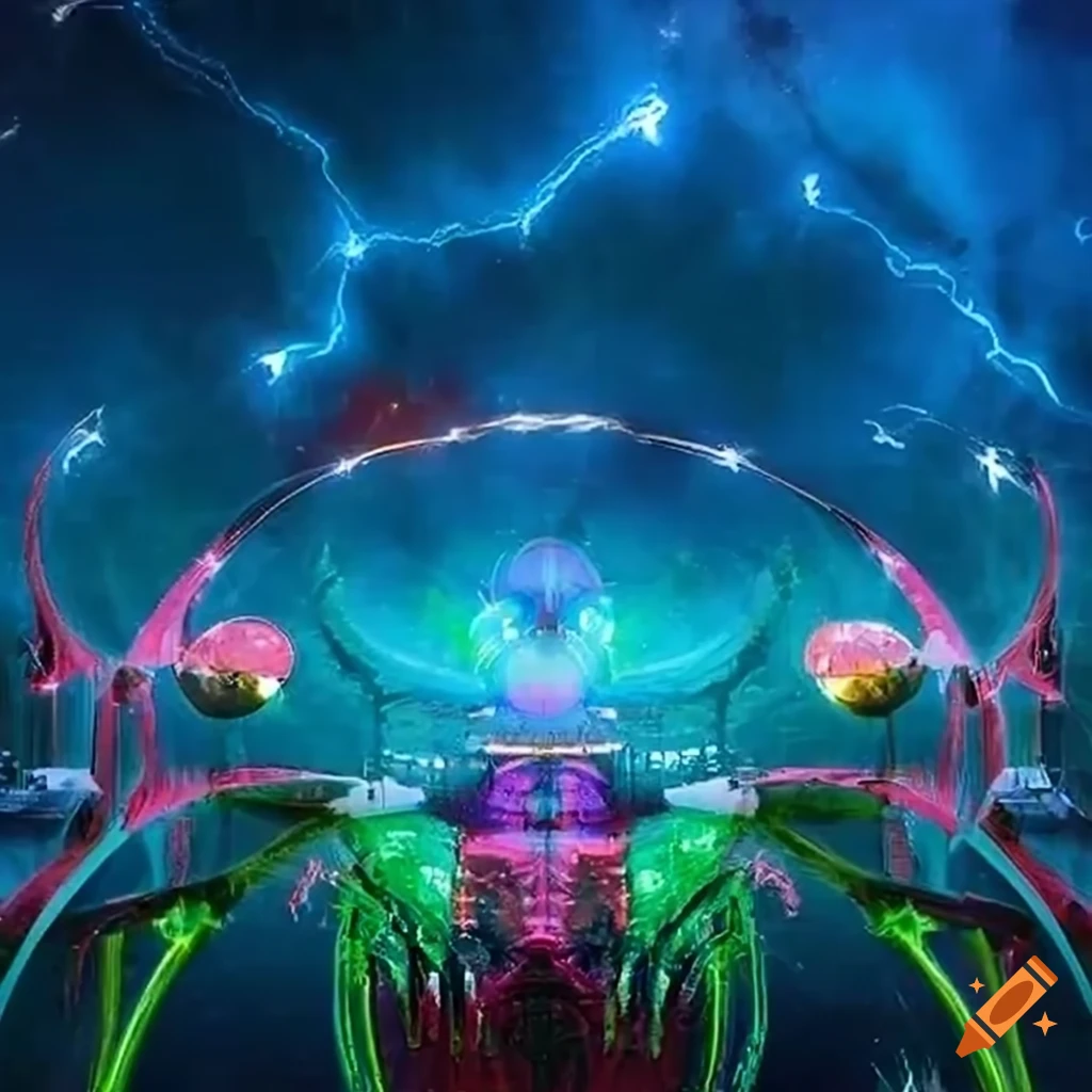 Vivid reimagining of the web planet with high production values on Craiyon