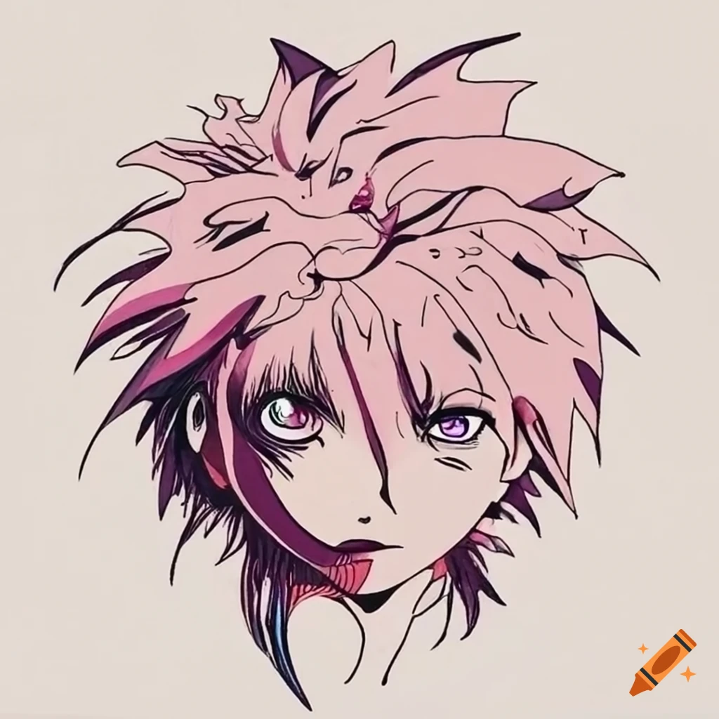 Abstract tattoo line design on Craiyon