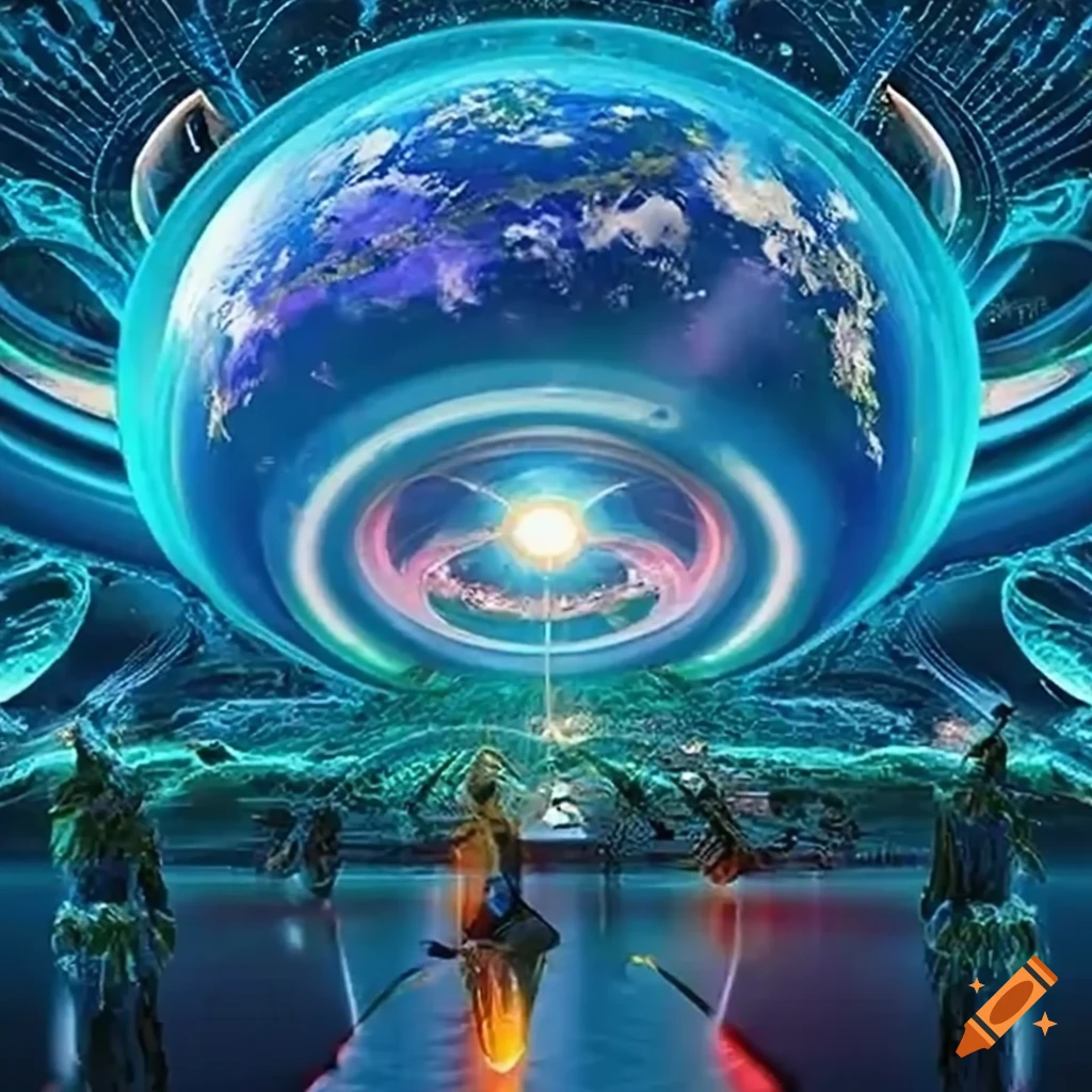 Vivid reimagining of the web planet with high production values on Craiyon