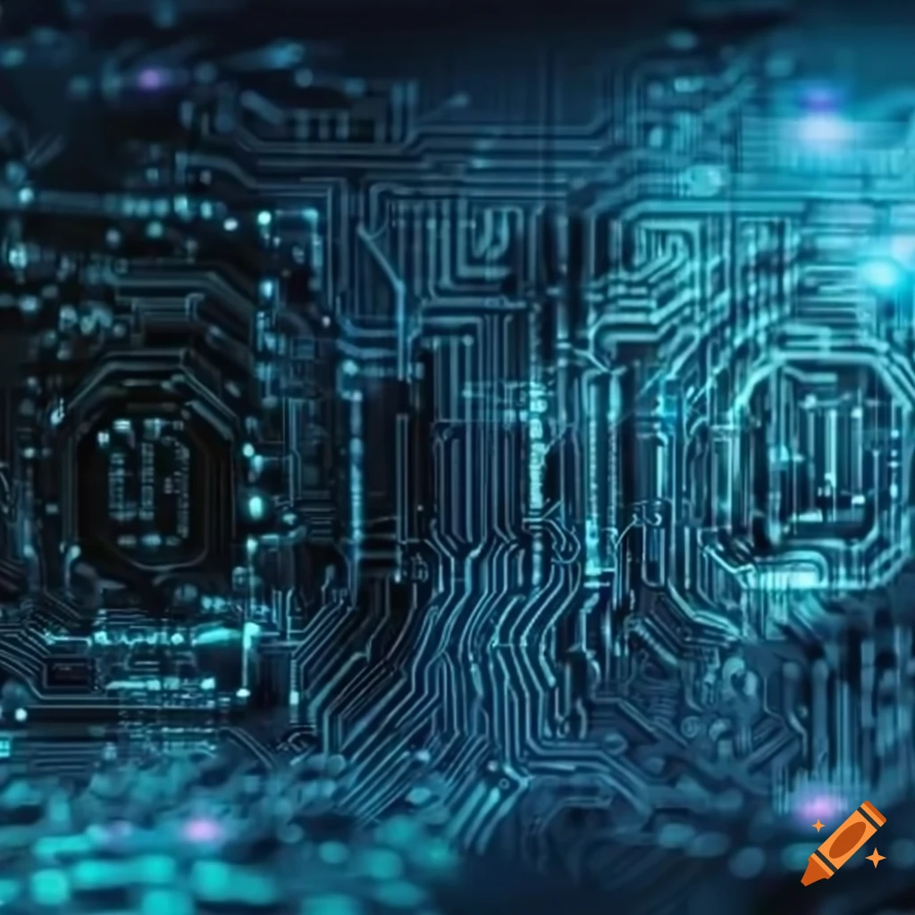 Artificial intelligence circuit interconnections on Craiyon