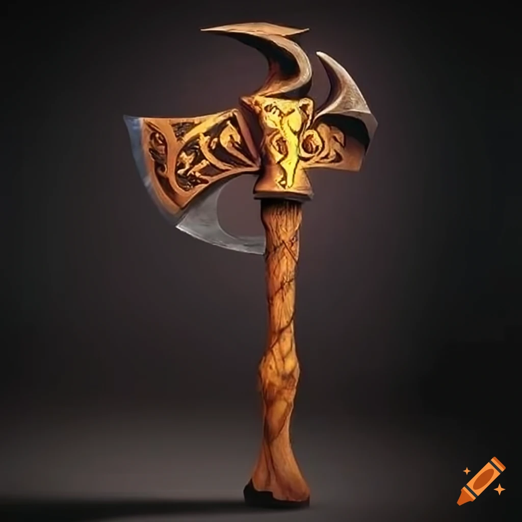 Magic axe on Craiyon