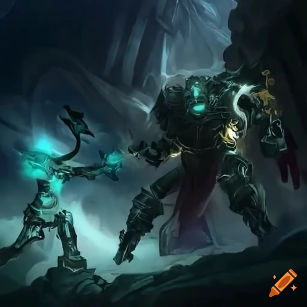 Epic anime battle between greek god and futuristic terminator at ...