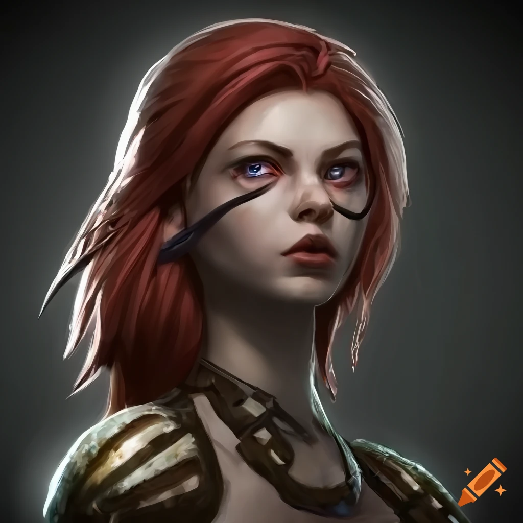 Rogue girl with scorpion tail in RPG game setting on Craiyon