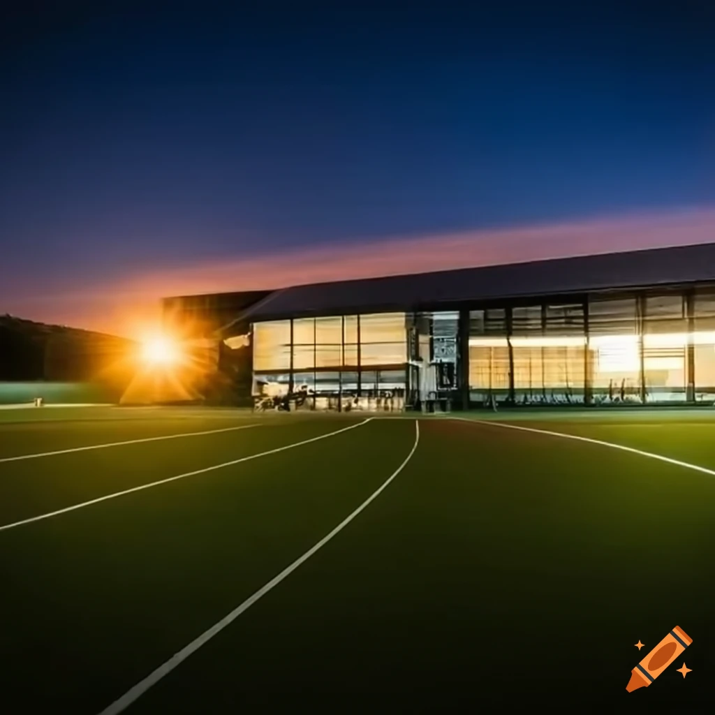 State-of-the-art sports training academy building on Craiyon