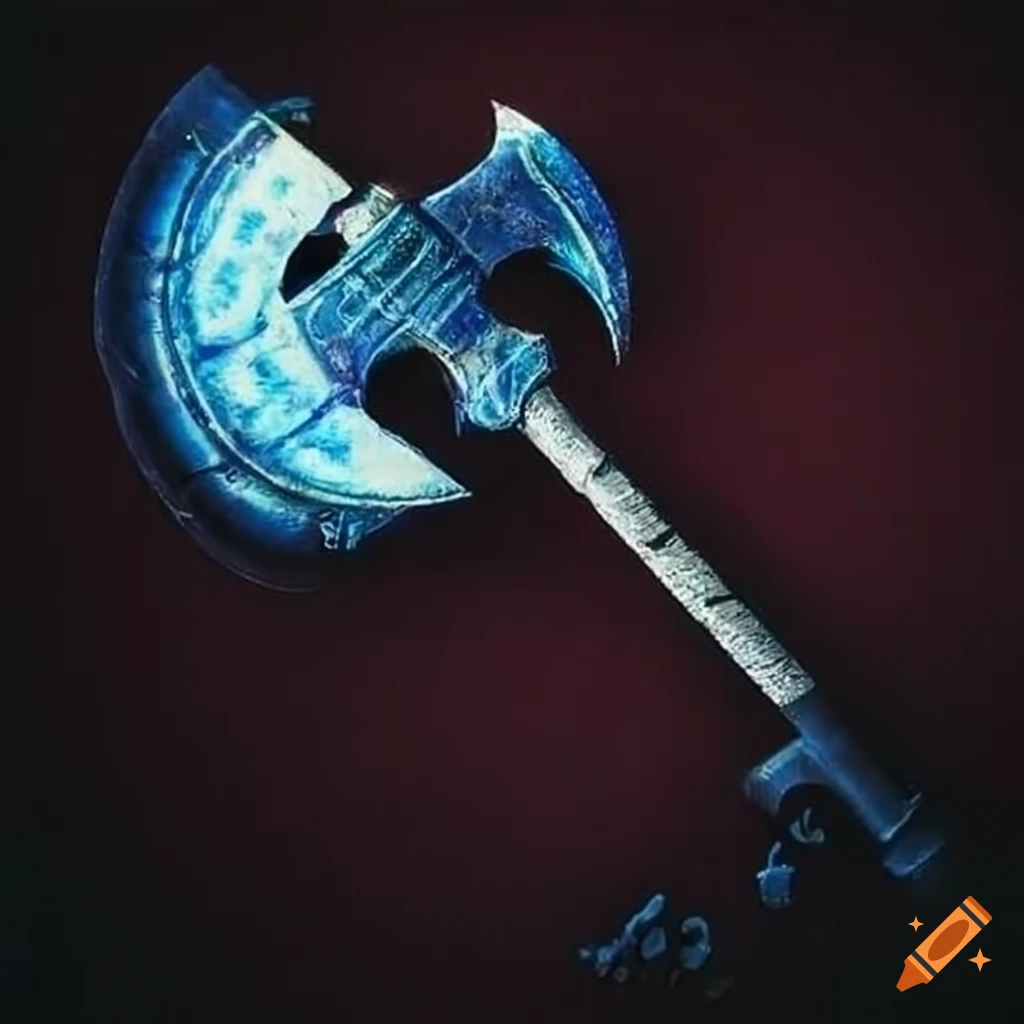 Magic axe on Craiyon