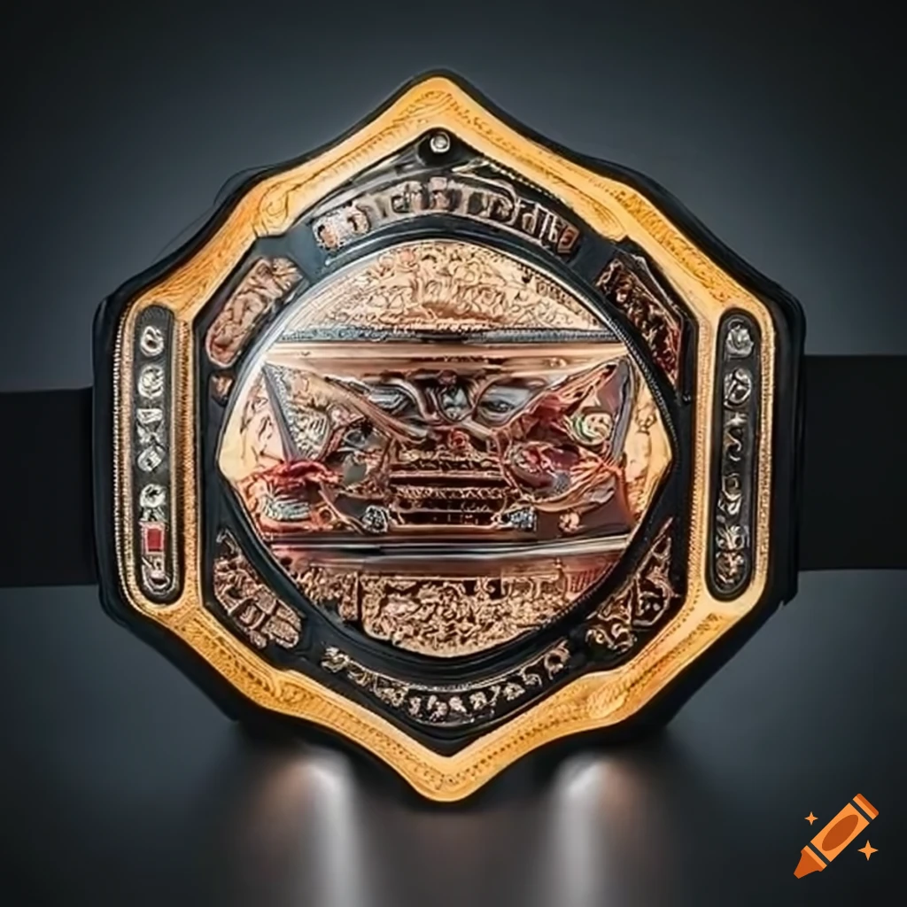 Women's championship title belt on Craiyon