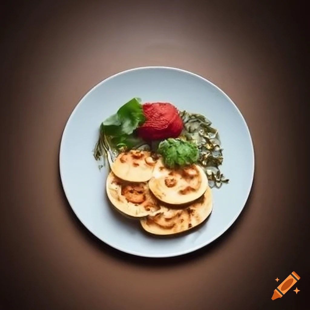 Words 'dinner on me' with a fancy dinner plate on Craiyon