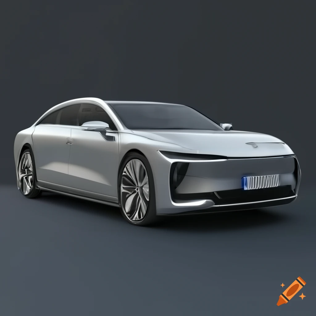 Silver nio et7 3d cgi model on Craiyon