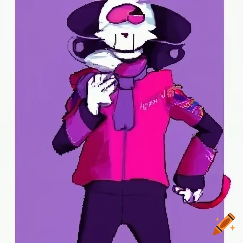 Spamton Neo character from Deltarune in unique art style on Craiyon