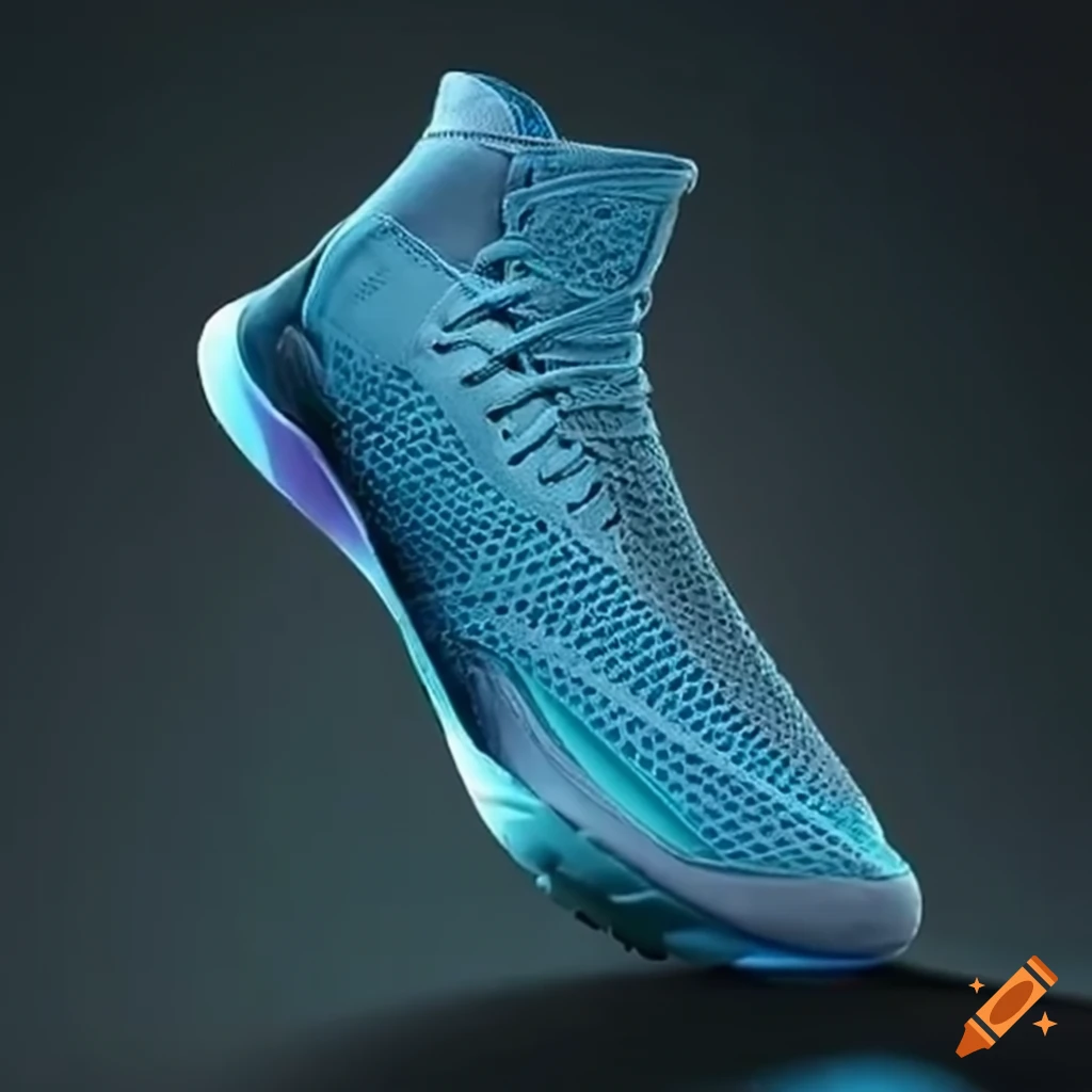 Innovative laceless athletic shoe created by spraying a solution on ...