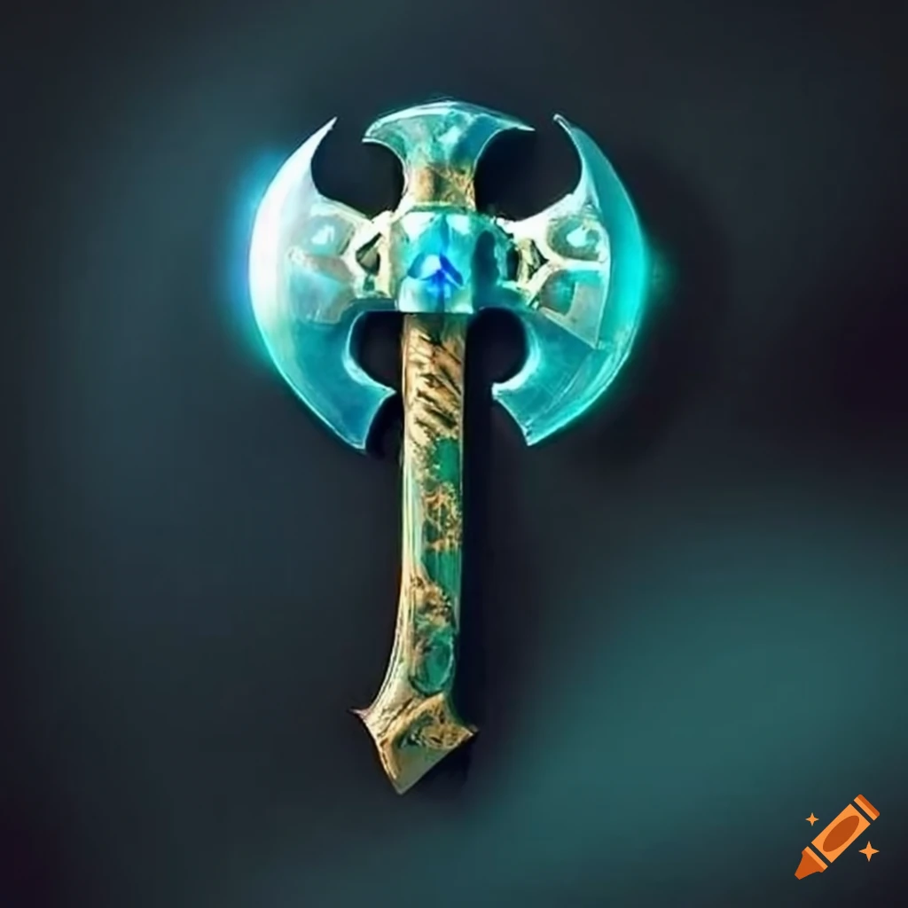 Magic axe on Craiyon