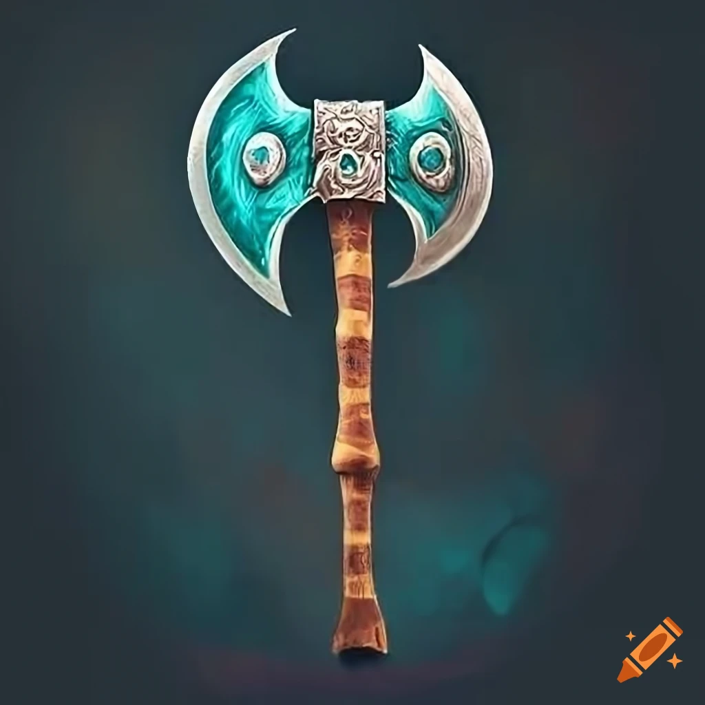 Magic axe on Craiyon