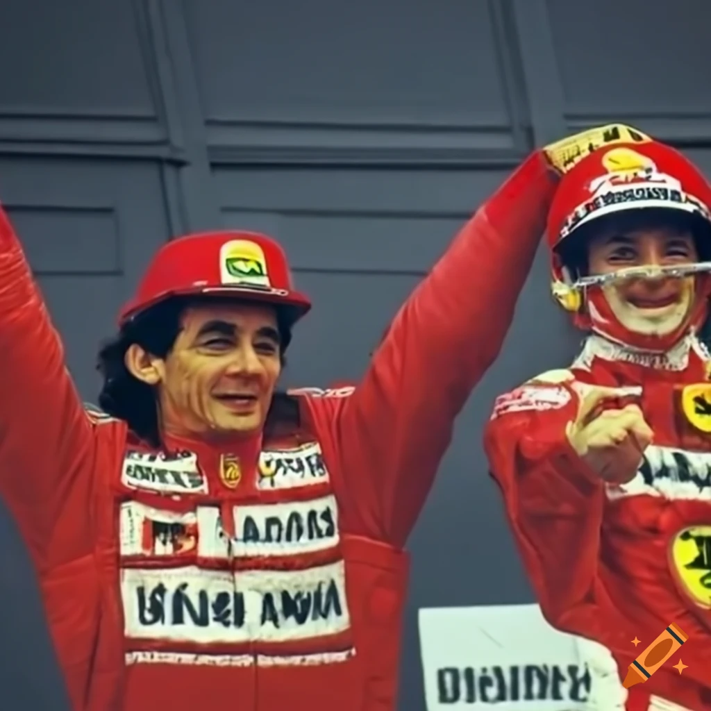 Formula One legends Ayrton Senna and Charles Leclerc in a thrilling ...