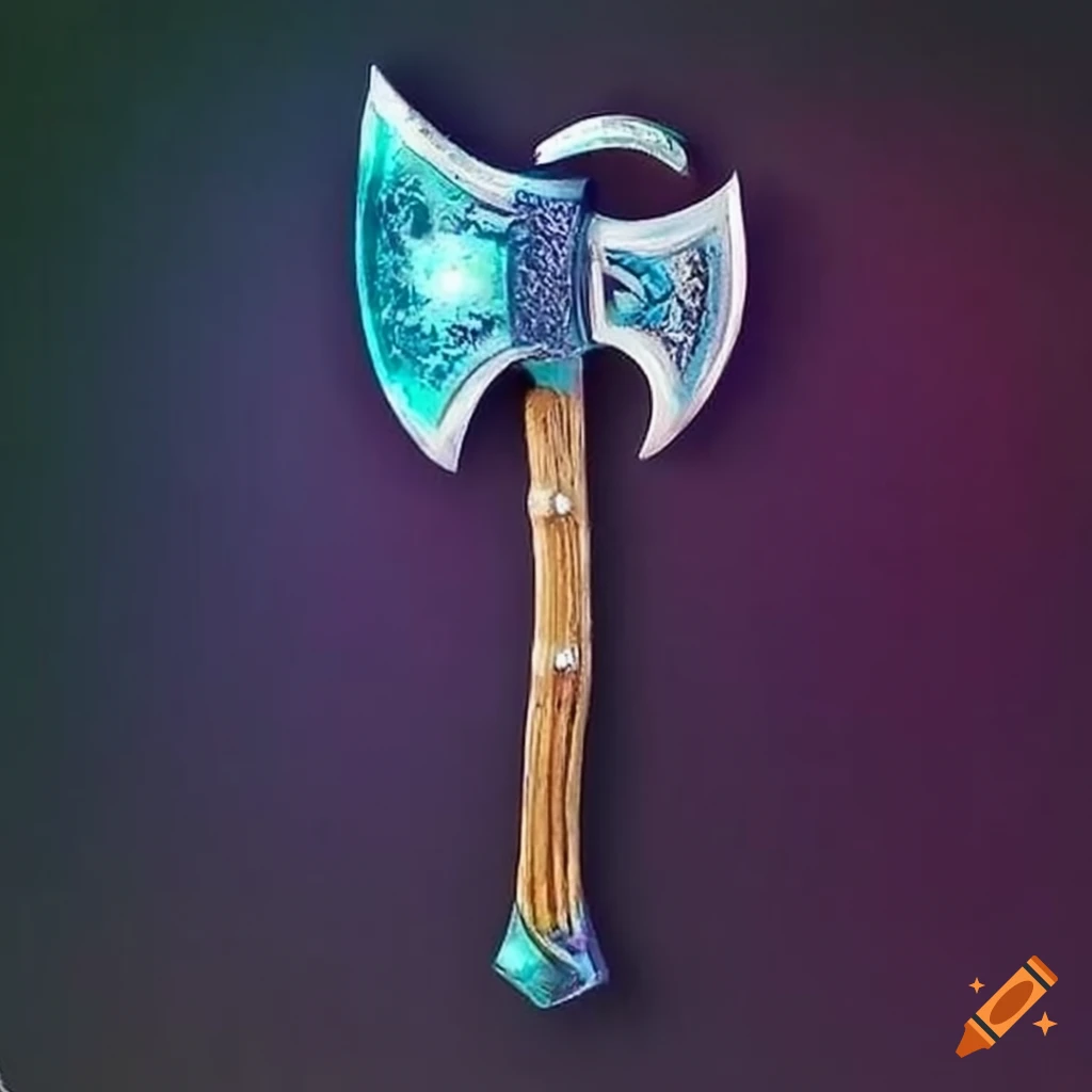 Magic axe on Craiyon