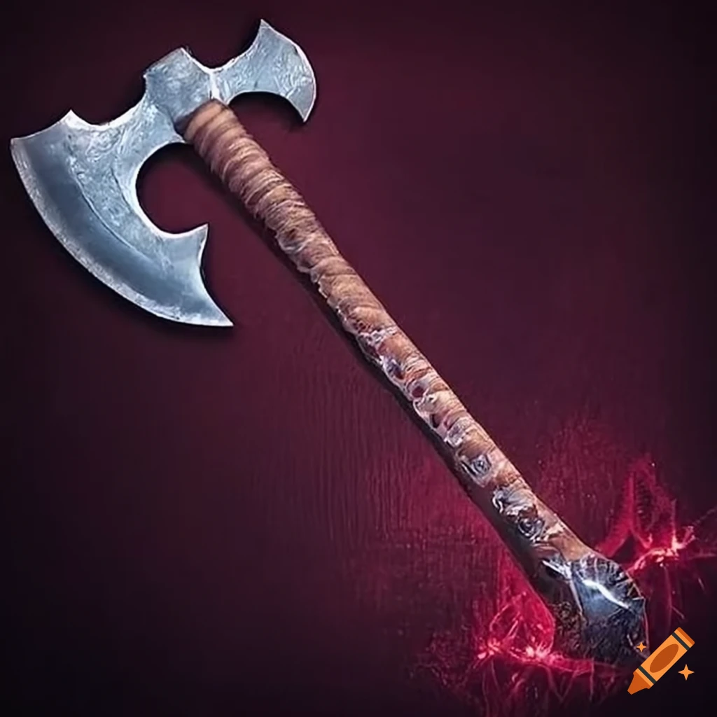 Magic axe on Craiyon