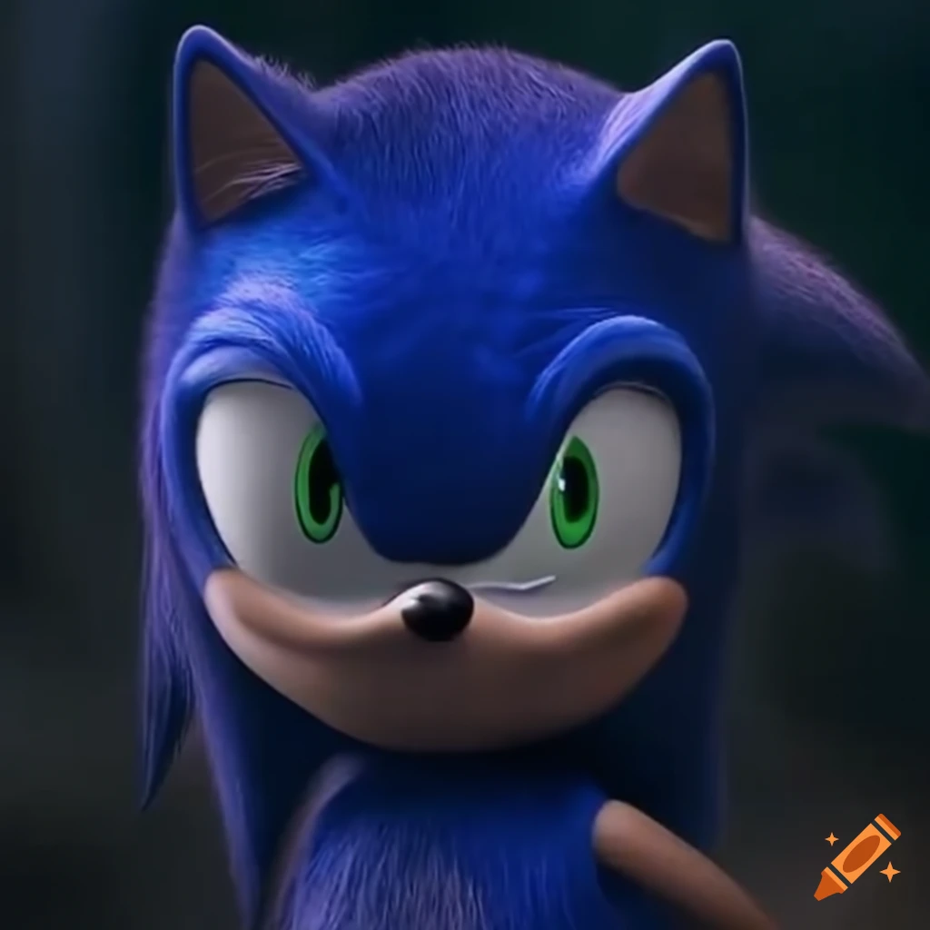 Sonic the hedgehog character on Craiyon