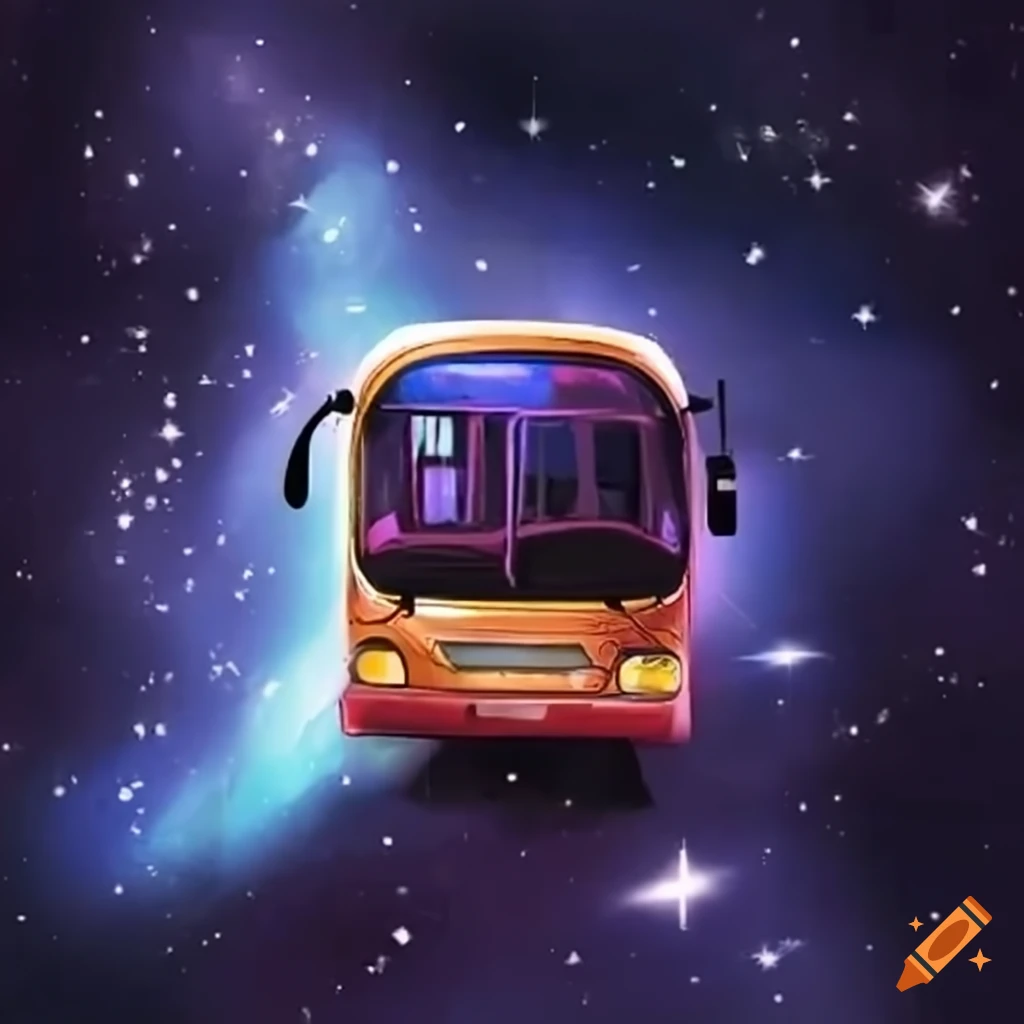 Bus number 46 in space on Craiyon