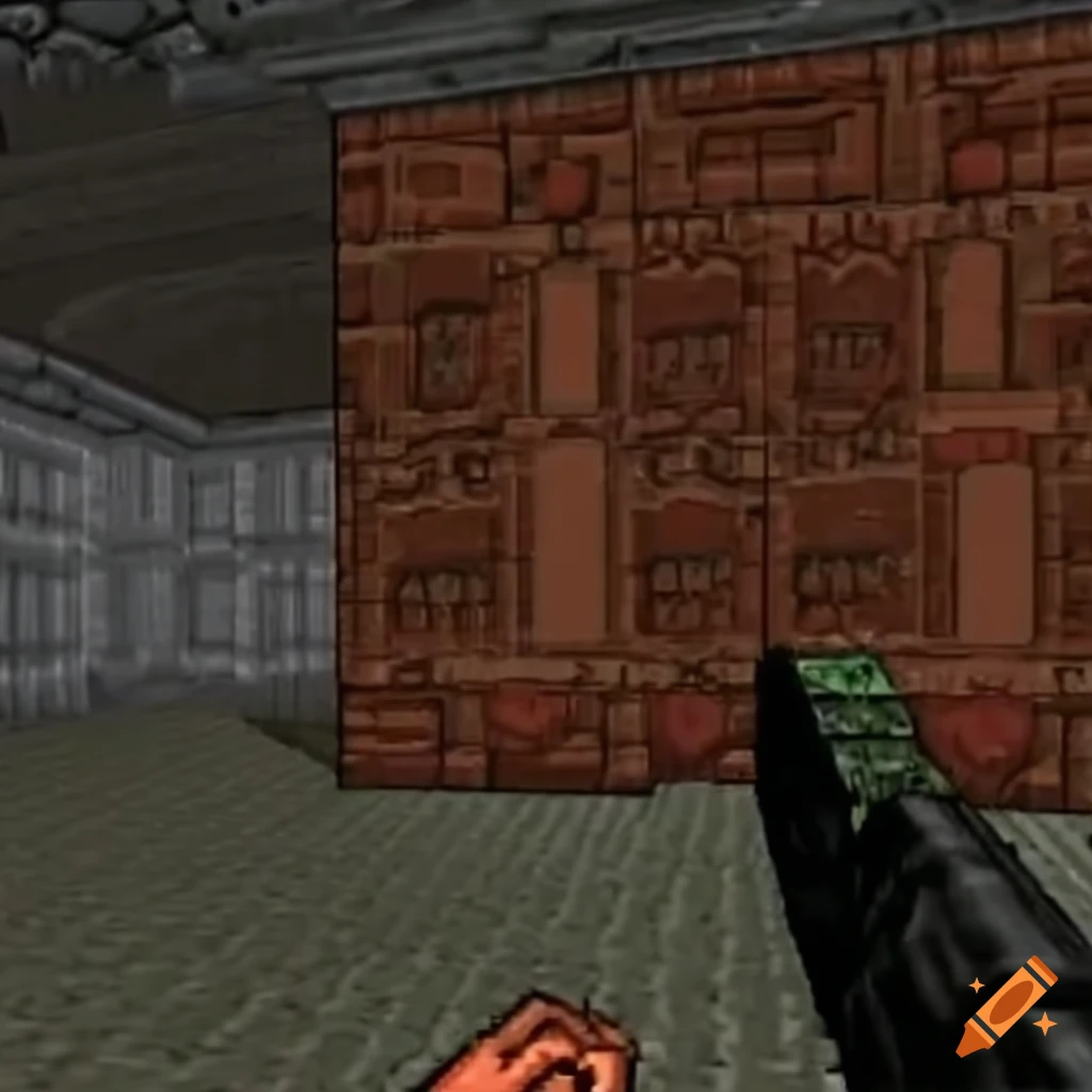 Screenshot of the game doom (1993) on Craiyon