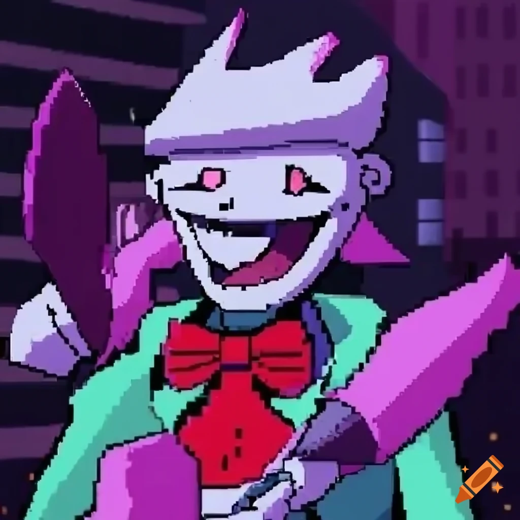 Spamton Neo from Deltarune in captivating art style on Craiyon