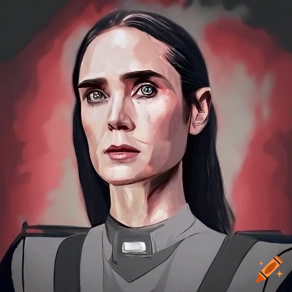 Jennifer connelly as a star wars imperial commander in leif jones style ...