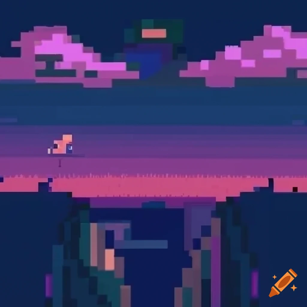 Pixel art aesthetic YouTube outro template (1930 x 1080) on Craiyon