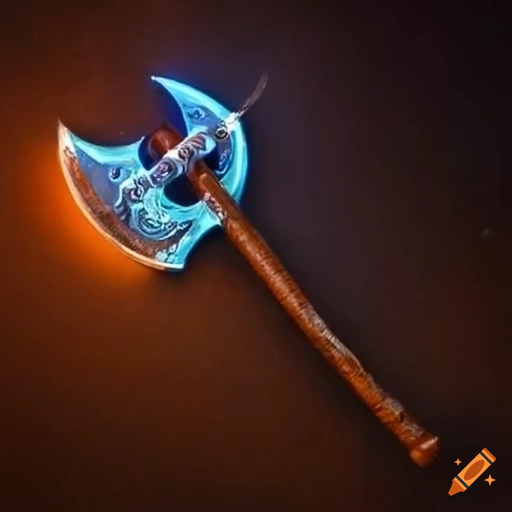 Magic axe on Craiyon