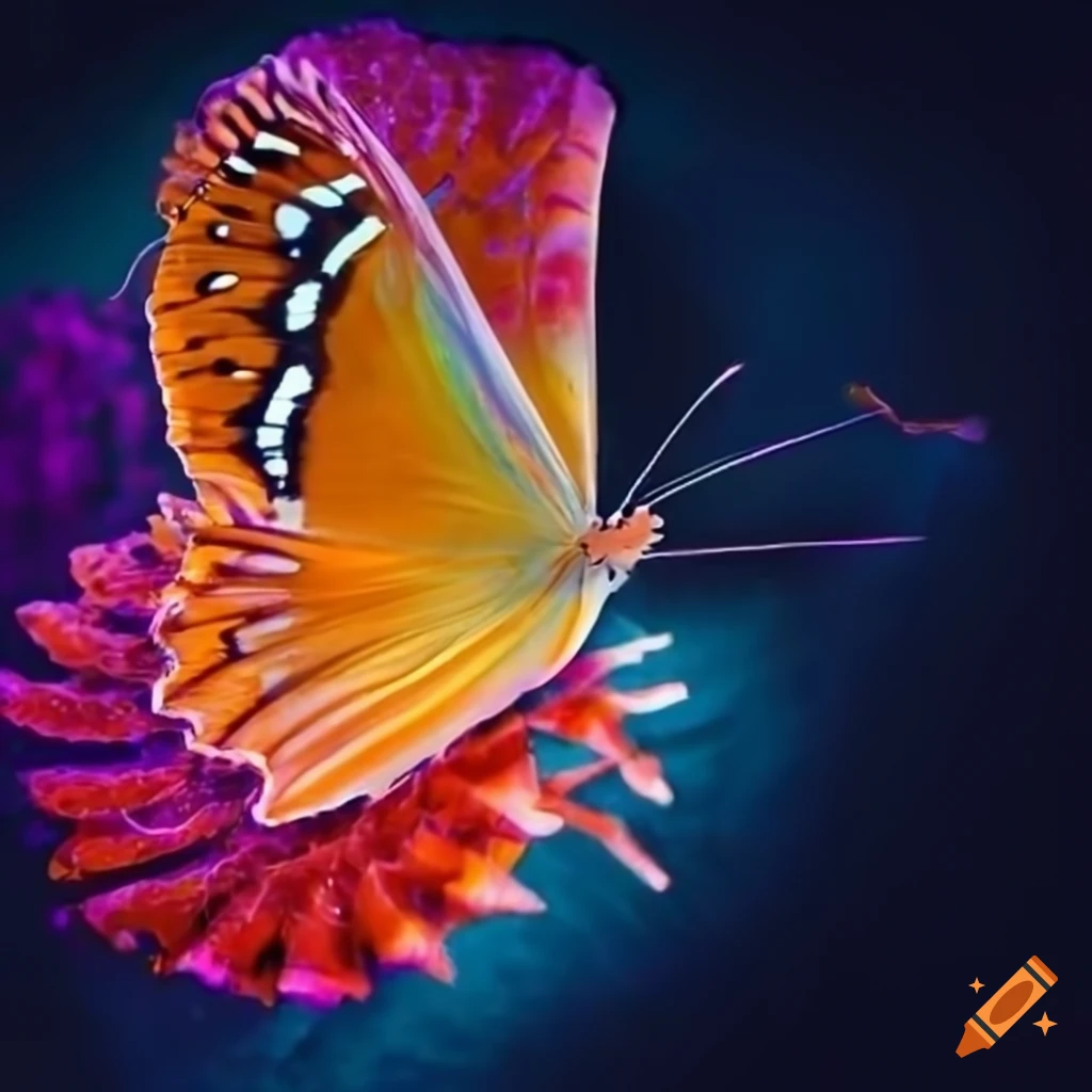 Ocean butterfly on Craiyon