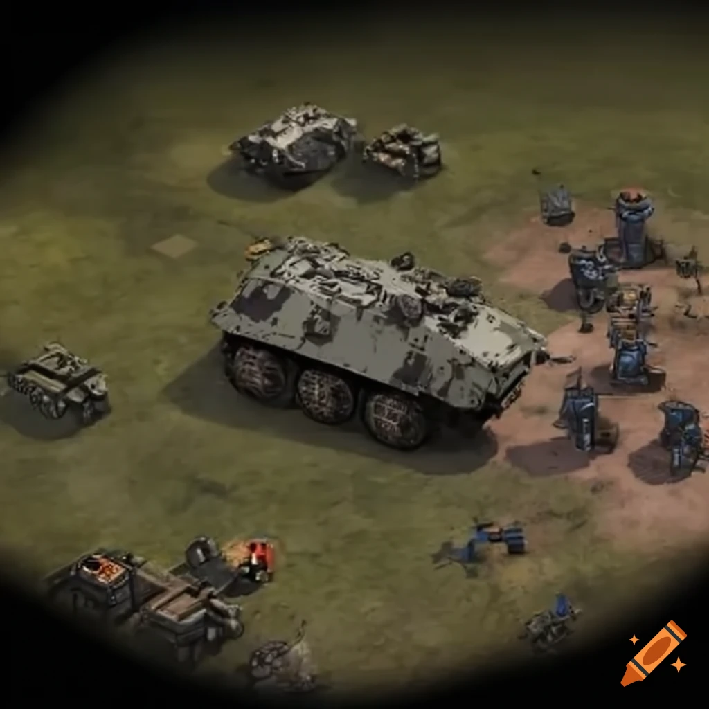 Rts strategy game apc vehicle on Craiyon