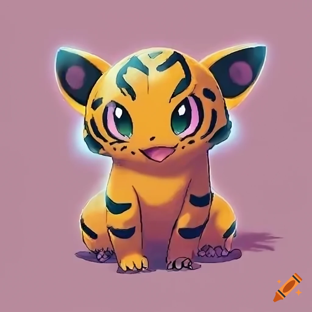 Electric tiger cub pokemon on Craiyon