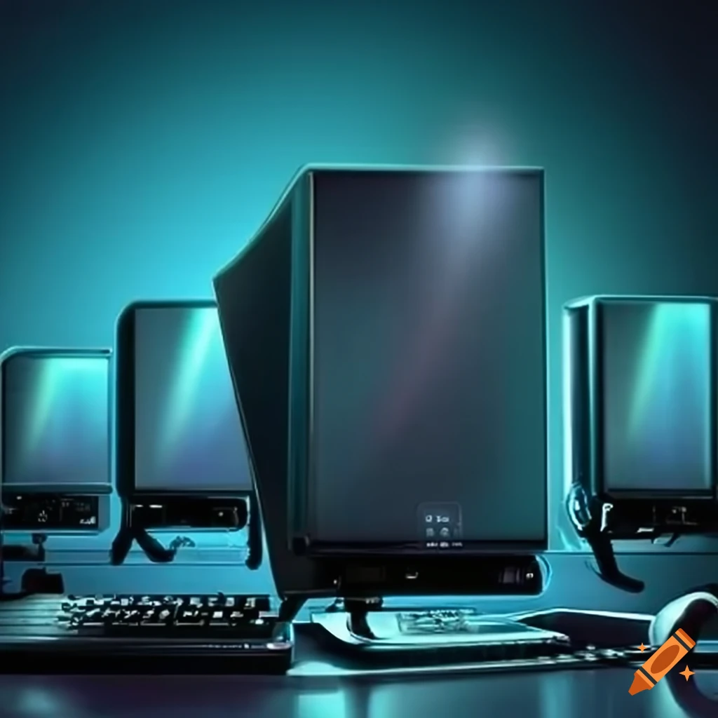 Multiple computers on Craiyon