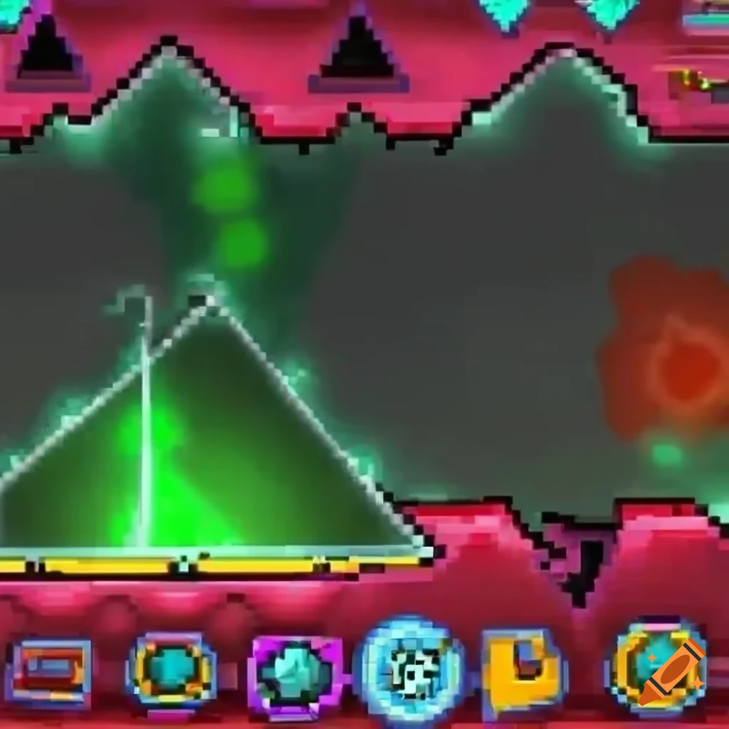 Geometry dash deadlocked level on Craiyon