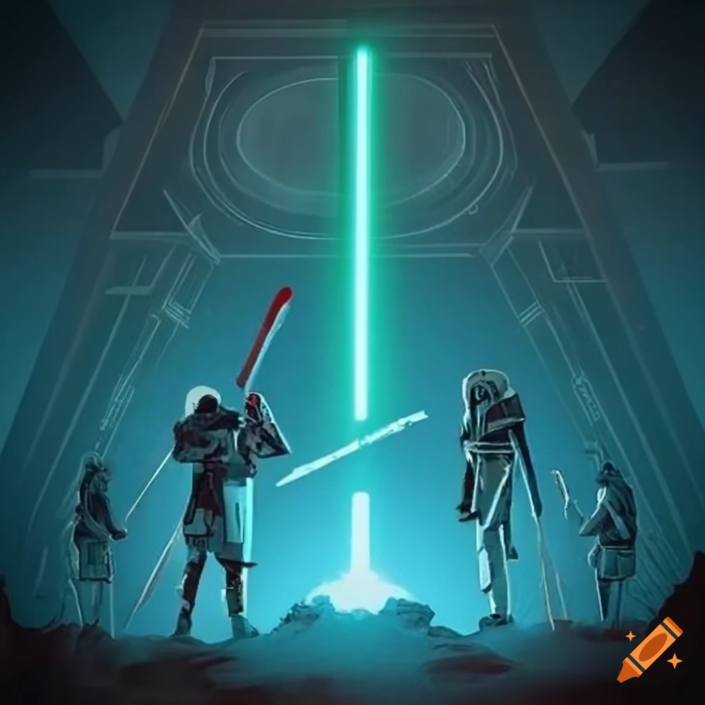 Scientific poster inspired by star wars style on Craiyon