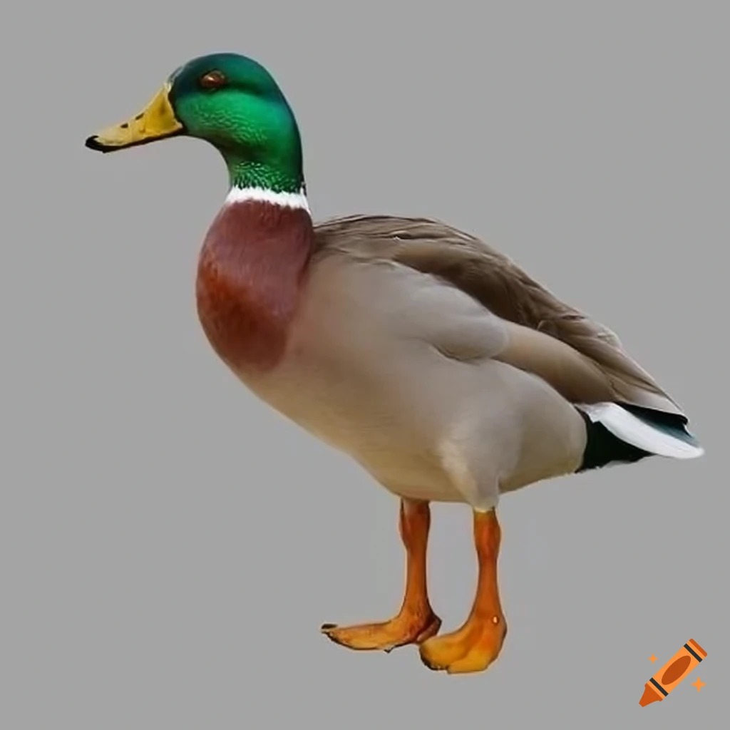 Standing duck on Craiyon