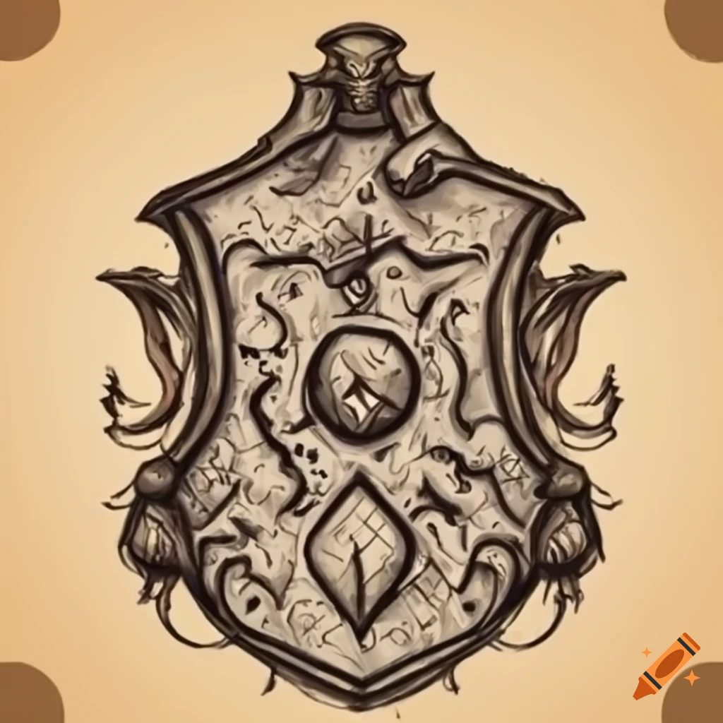 Crest for low-level adventurers' guild in a fantasy setting on Craiyon