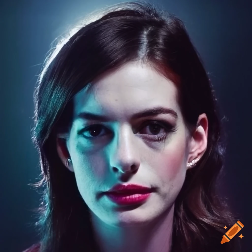 Close-up of detailed lights and shadows on skin and hair on Craiyon