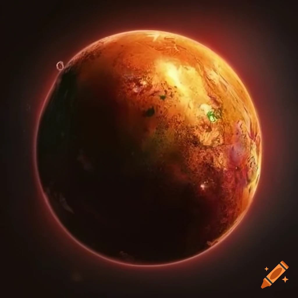 Planet concept art on Craiyon