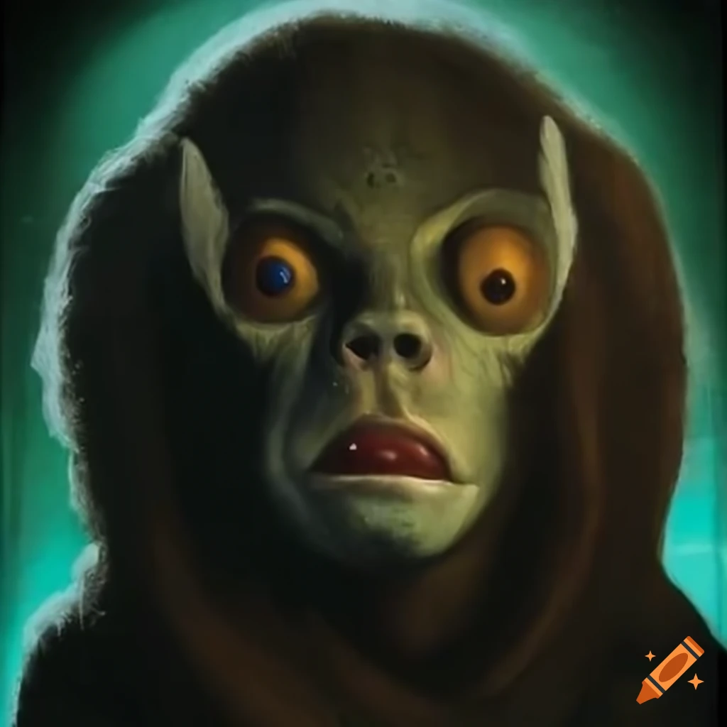 Portrait of ree-yees character on Craiyon