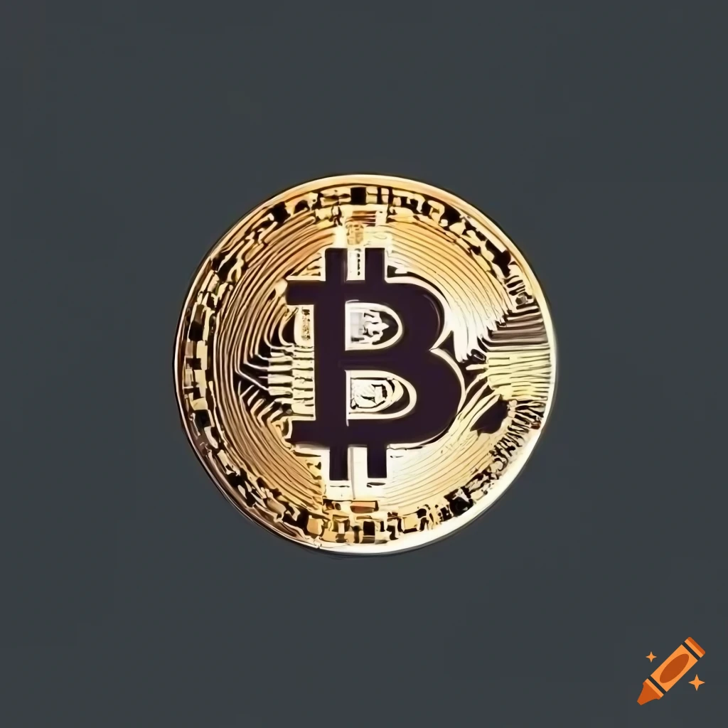 Bitcoin logo on Craiyon